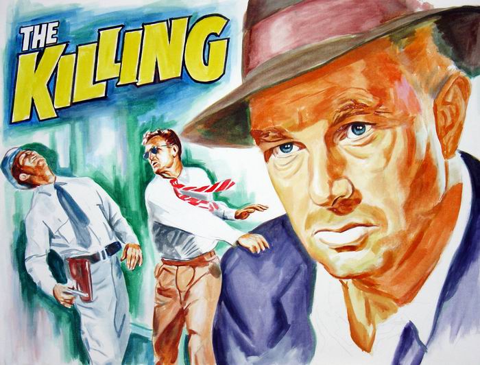 The Killing" Stanley Kubrick, movie poster, Sterling Hayden